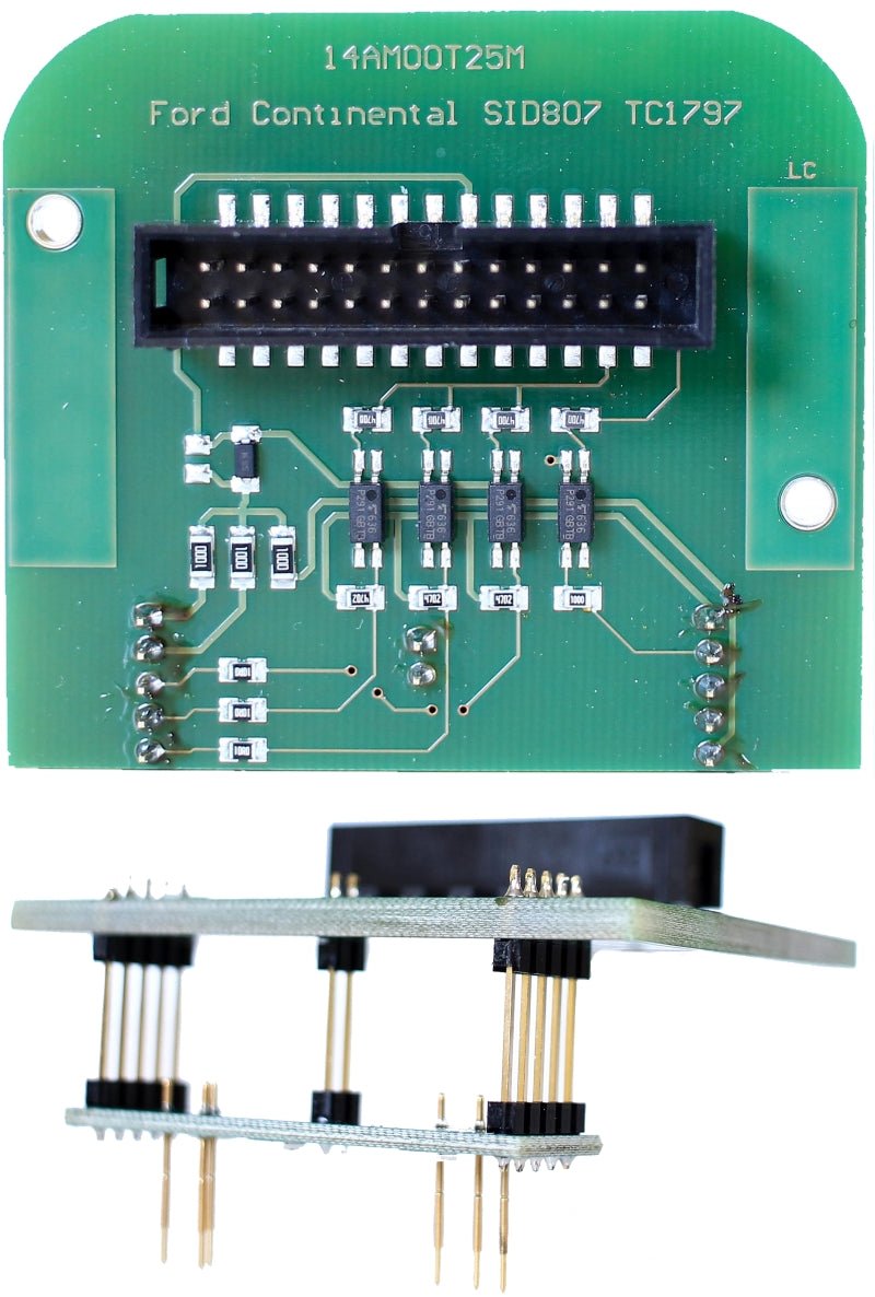Adaptador para Continental SID807 ECU (Infineon Tricore) -14AM00T25M ...